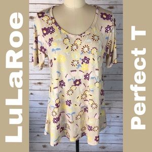 LuLaRoe | Tops | Lularoe Floral Print Perfect T Top | Poshmark